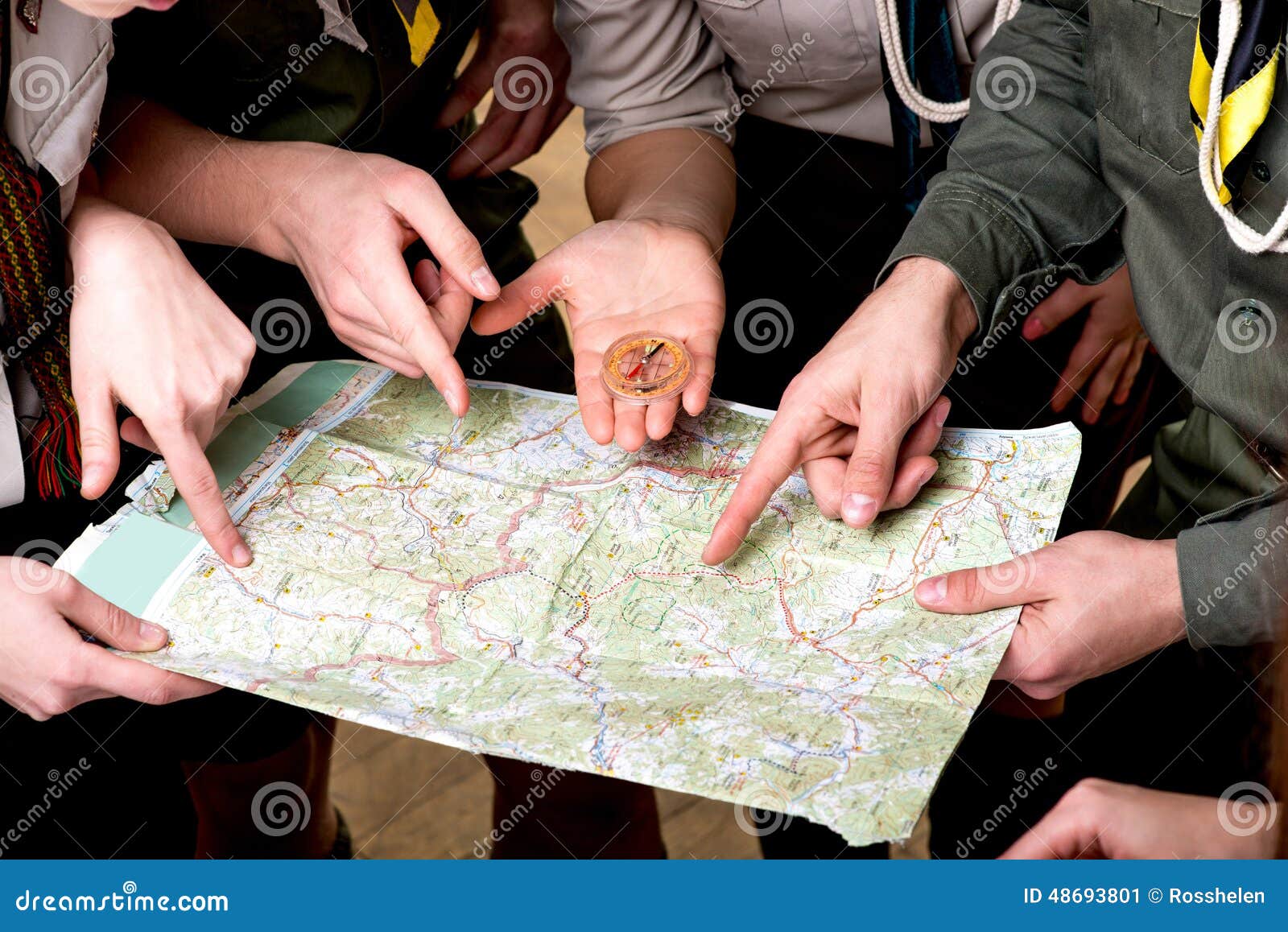 Scouts In Studio Royalty-Free Stock Image | CartoonDealer.com #48695008