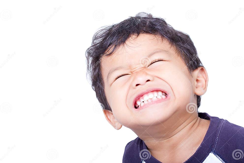 Scowl face boy. stock photo. Image of attitude, hair - 26149140