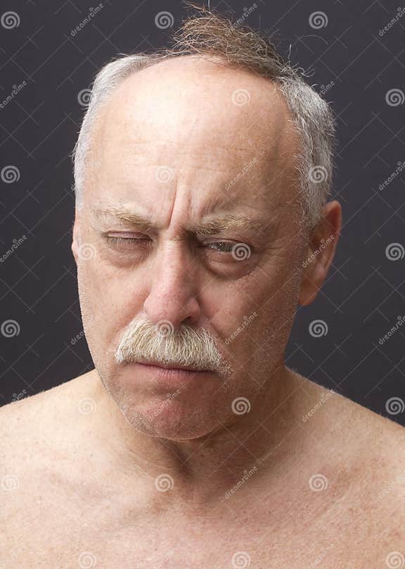 Scowling Man stock image. Image of mustache, human, body - 27252569