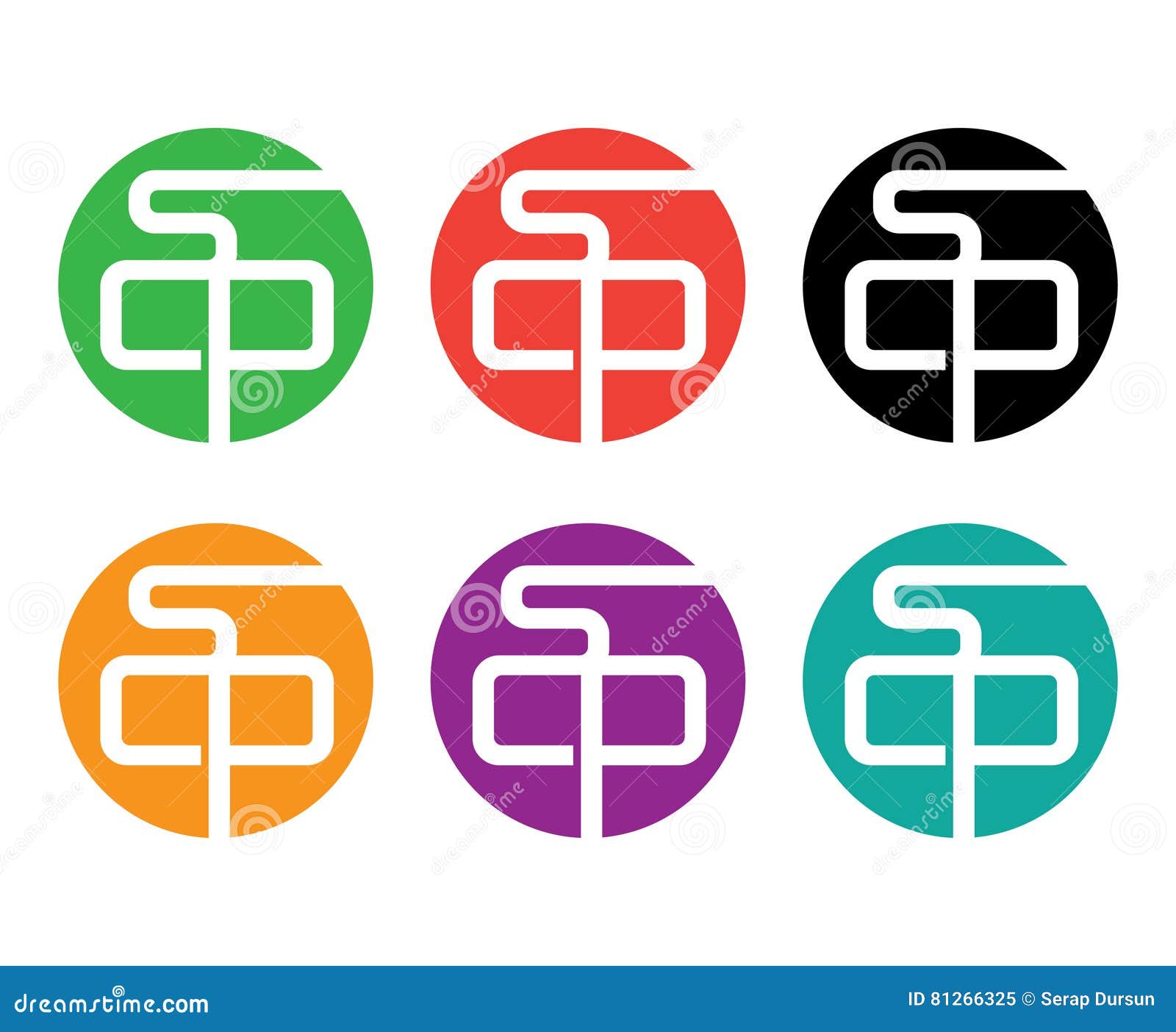 SCP Logo Design Set illustration de vecteur. Illustration du dessin ...