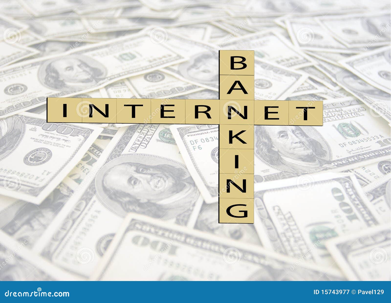 Scrabble with Internet Banking Stock Image - Image of finance, coin ...