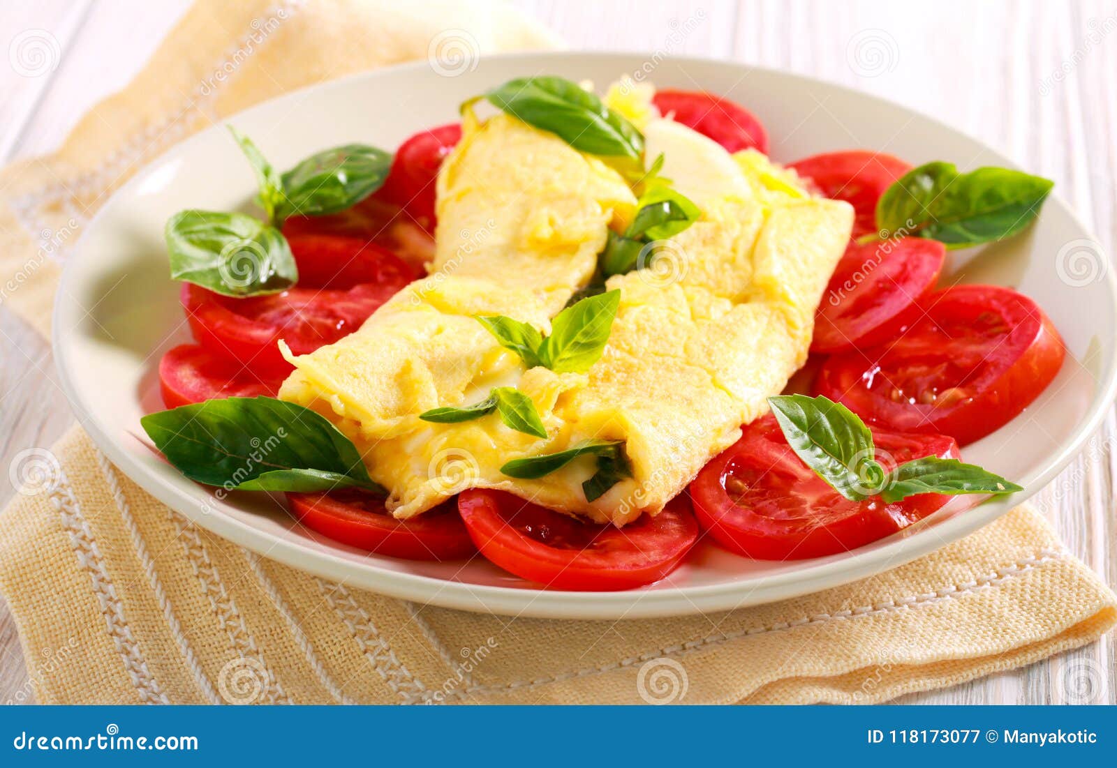 Scrambled egg omelet stock image. Image of cheese, savory - 118173077