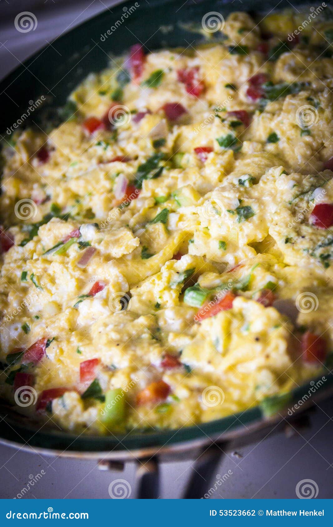 Scrambled Eggs stock photo. Image of delicious, kitchenware - 53523662