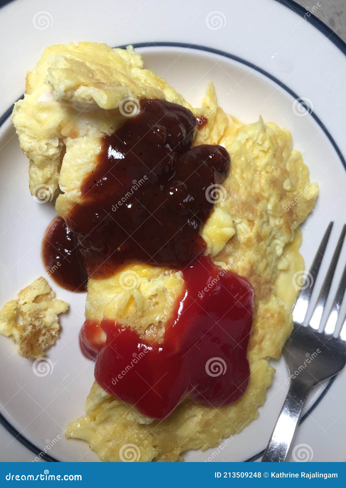 Scrambled Eggs & Milo stock photo. Image of eggs - 213509248