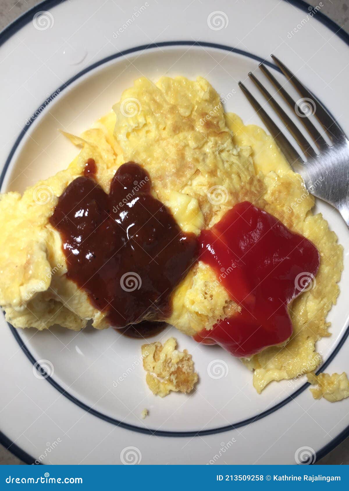 Scrambled Eggs & Milo stock photo. Image of eggs - 213509258