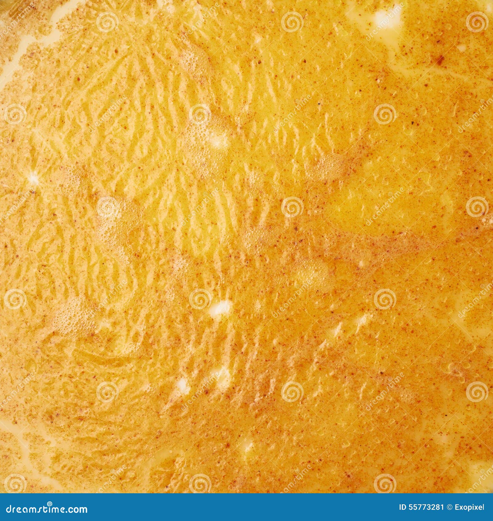 Scrambled Eggs Omelette Texture Stock Image - Image of garnish, food ...