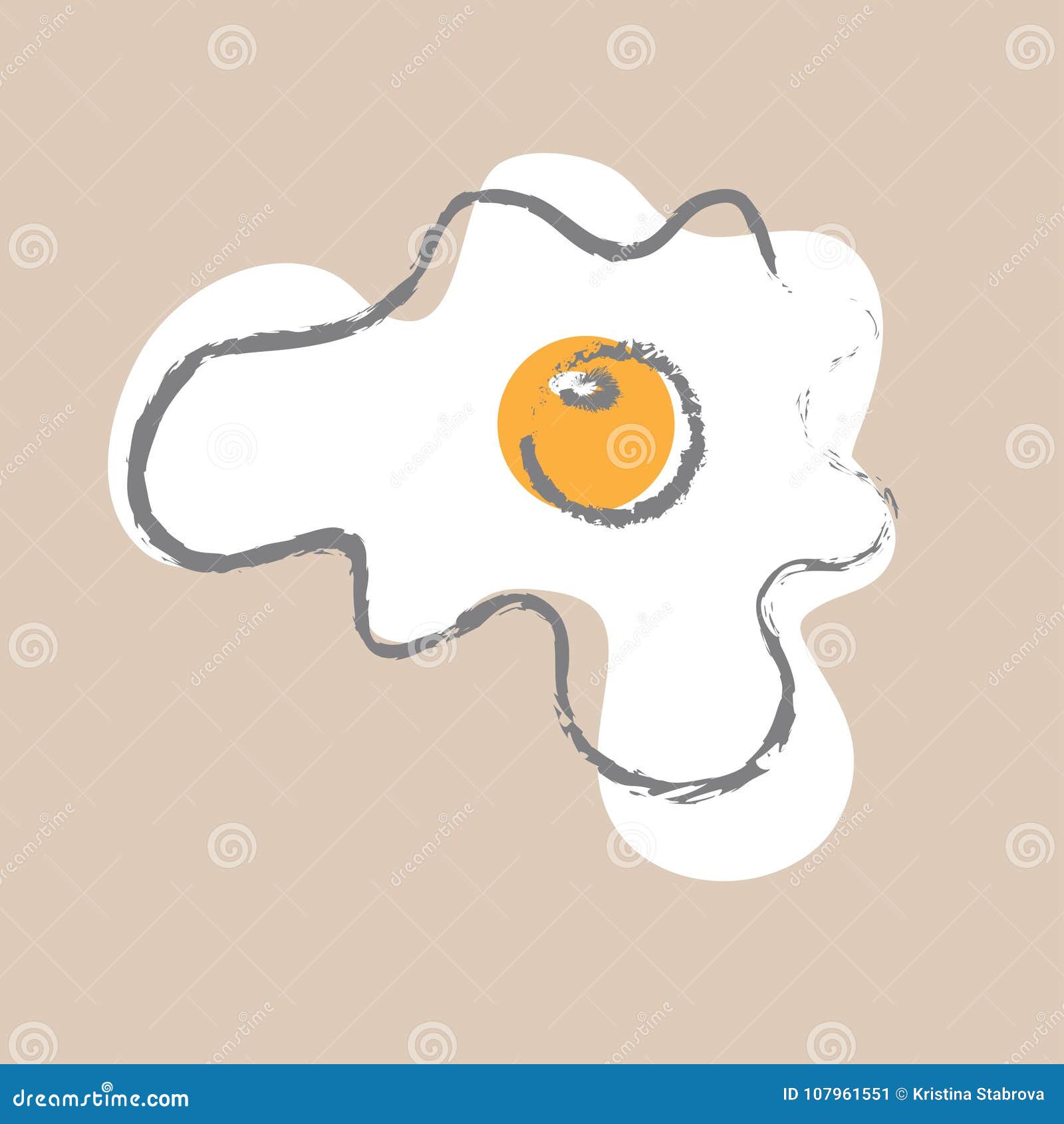 Scrambled Eggs, Vector Illustration. Bright Icon Stock Vector ...