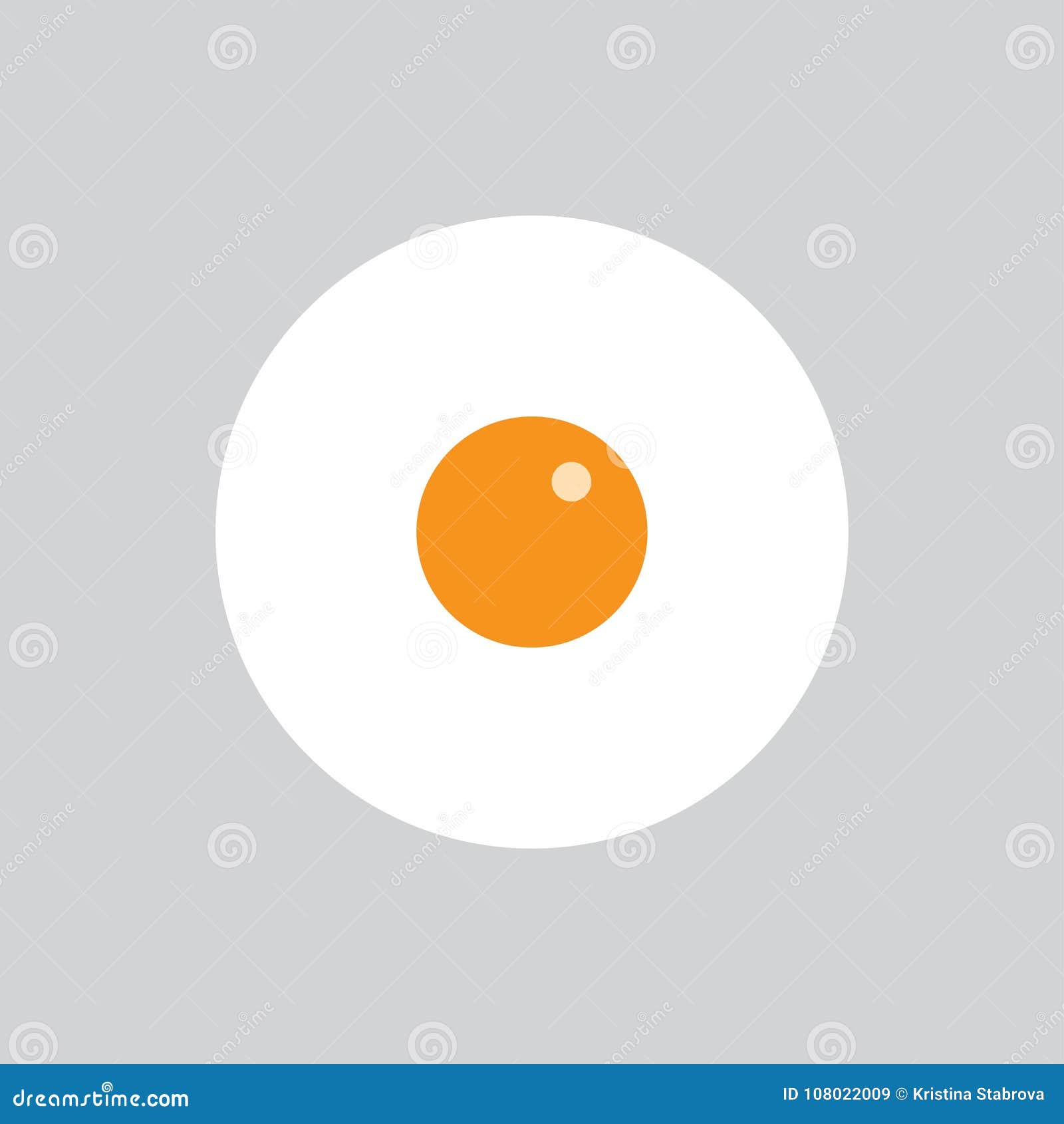 Scrambled Eggs Vector Illustration Bright Icon Stock Vector