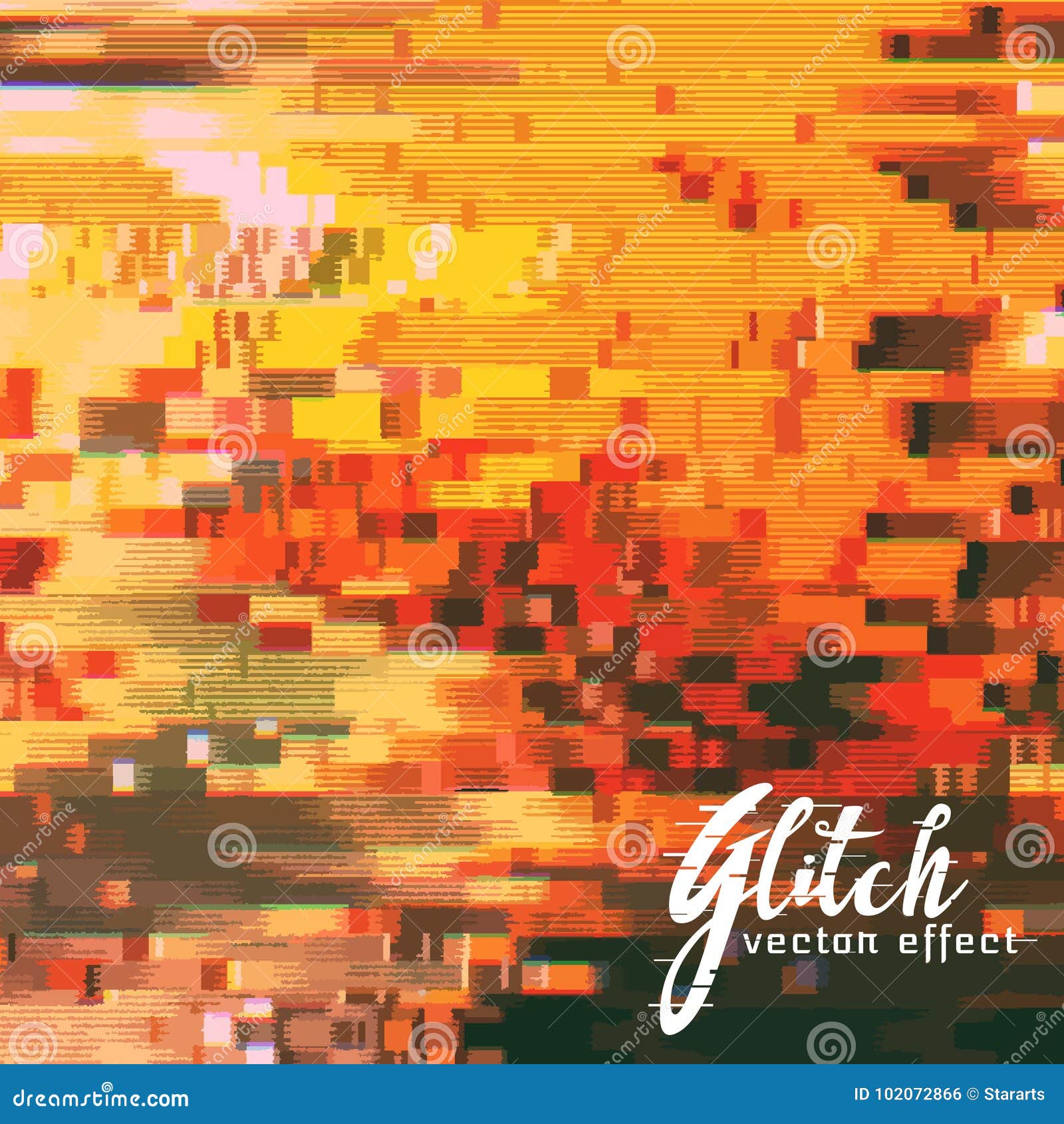 Scrambled Glitch Effect Background Stock Vector - Illustration of ...