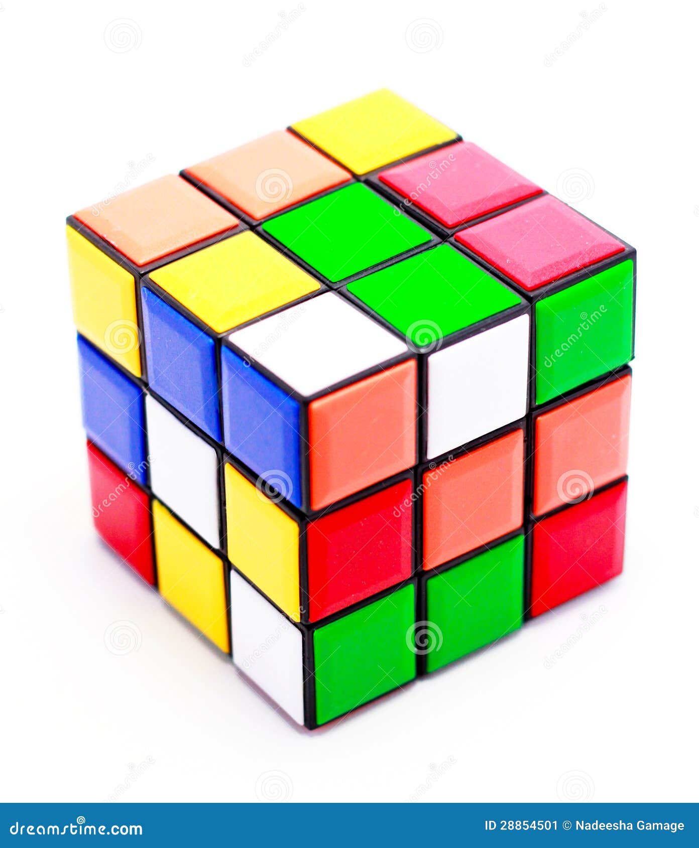 Scrambled rubik s cube editorial photo. Image of brain - 28854501