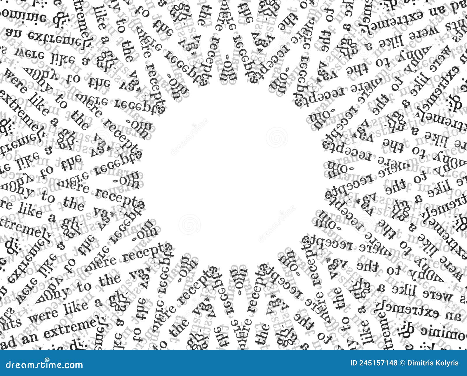 Scrambled Words Abstract Text Illustration Stock Illustration ...
