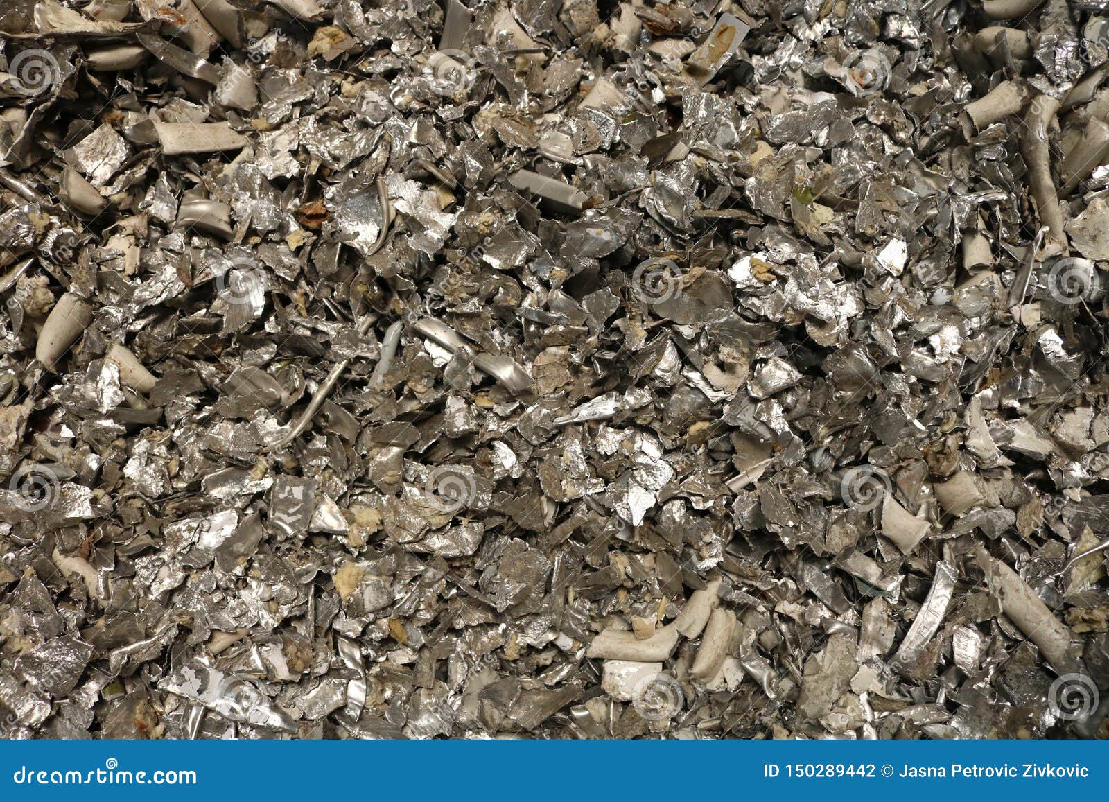 Scrap Aluminum Dust and Metal Trash Stock Photo - Image of textured ...