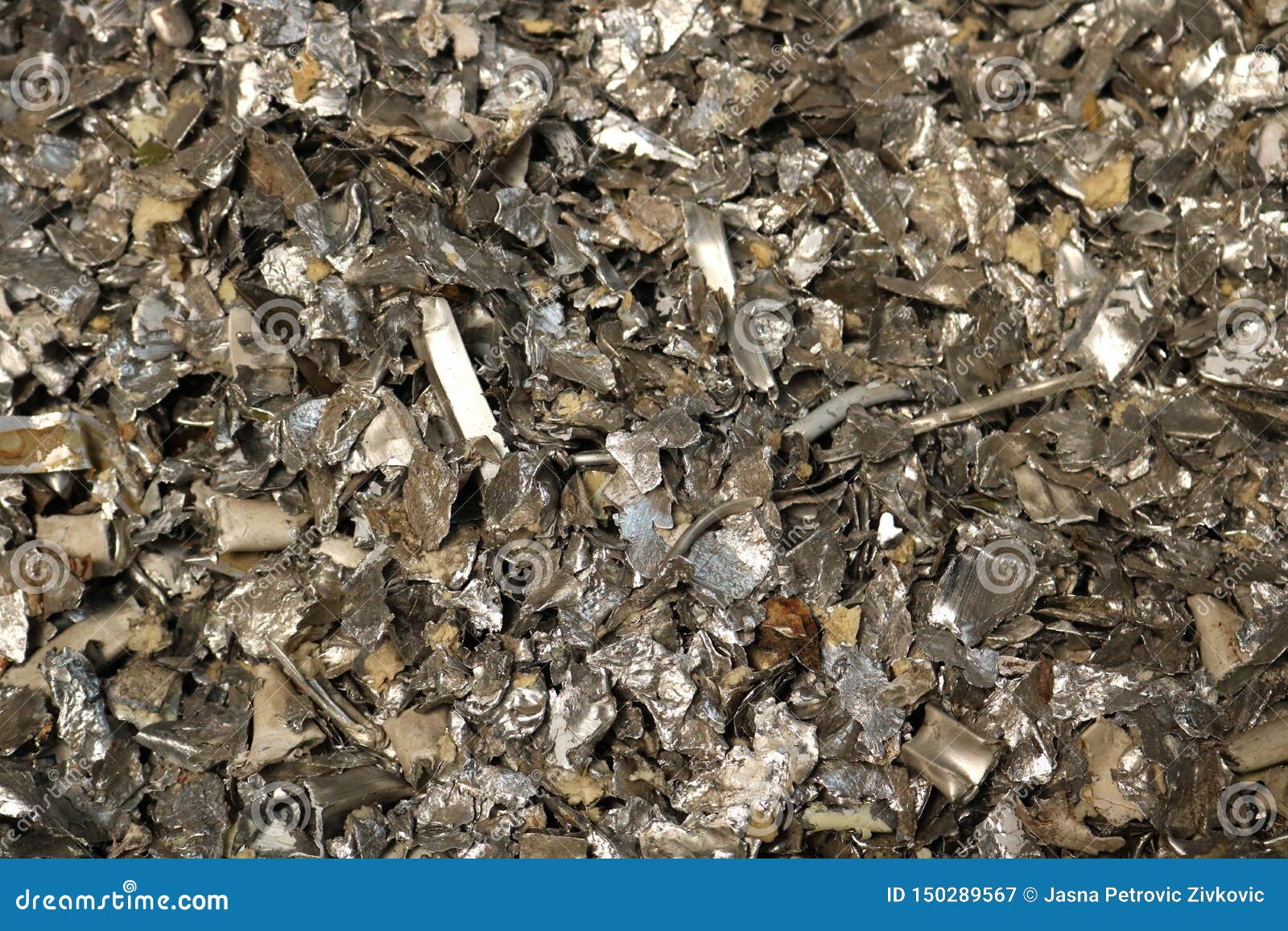 Scrap Aluminum Dust and Metal Trash Stock Image - Image of iron, dust ...