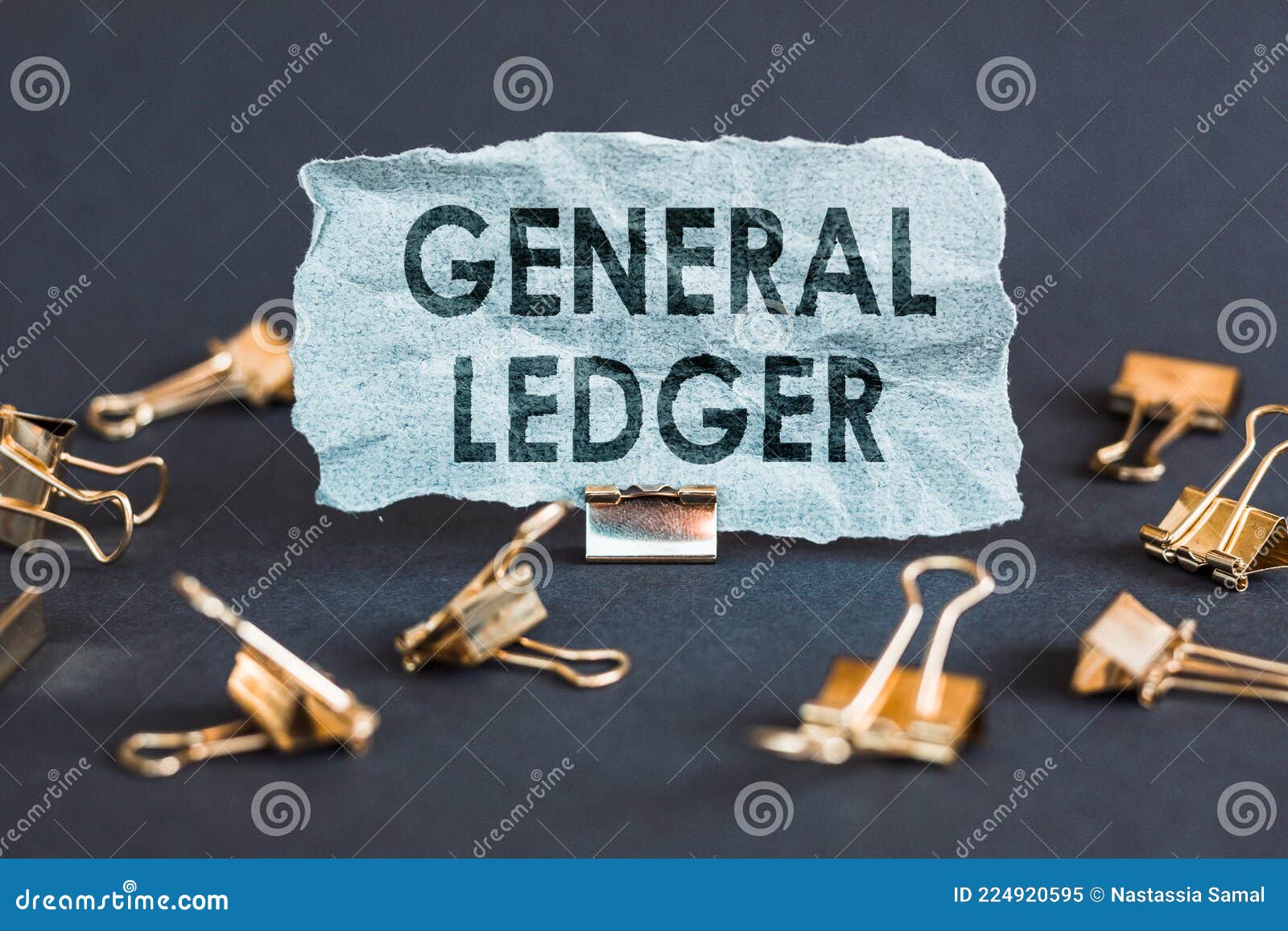 Paper Ledger On A Wood Desk Royalty-Free Stock Image | CartoonDealer ...
