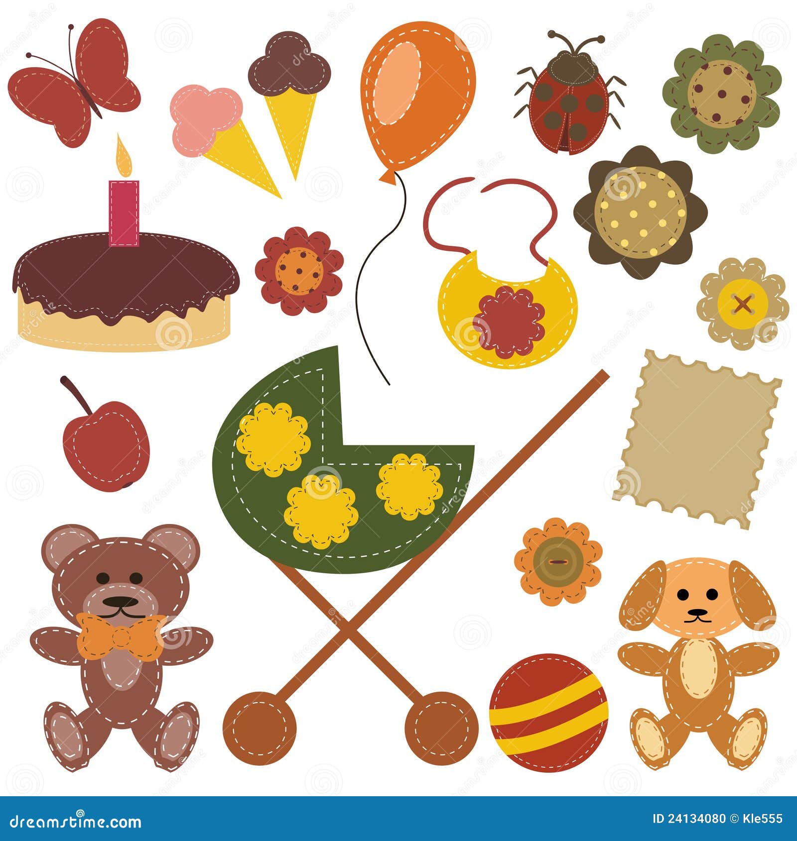 Scrap Booking Set with Different Objects Stock Illustration ... Scrap Booking Set with Different Objects Stock Illustration ...