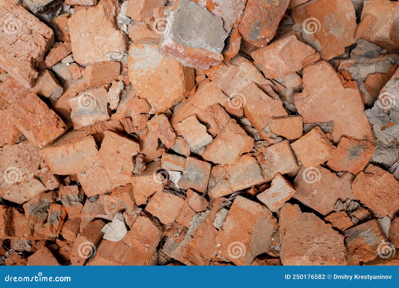 Scrap brick stock photo. Image of demolished, scrap - 250176582