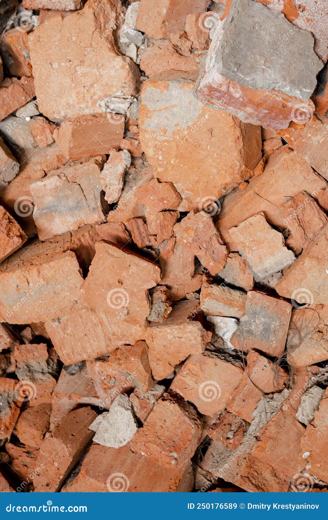 Scrap brick stock image. Image of shards, stone, building - 250176589