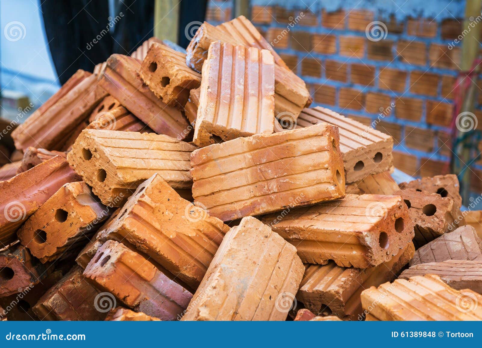 Scrap Bricks and Brickbat stock photo. Image of build - 61389848
