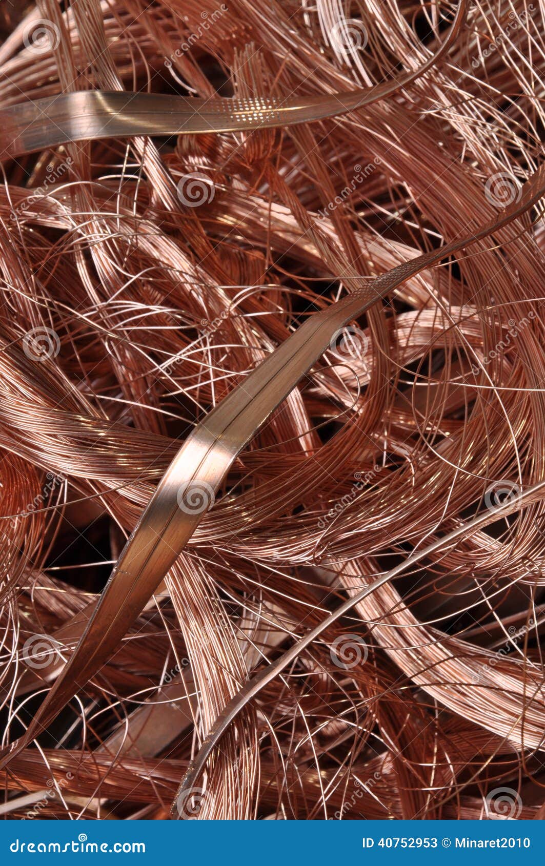 Scrap copper wire stock image. Image of dark, demand - 40752953