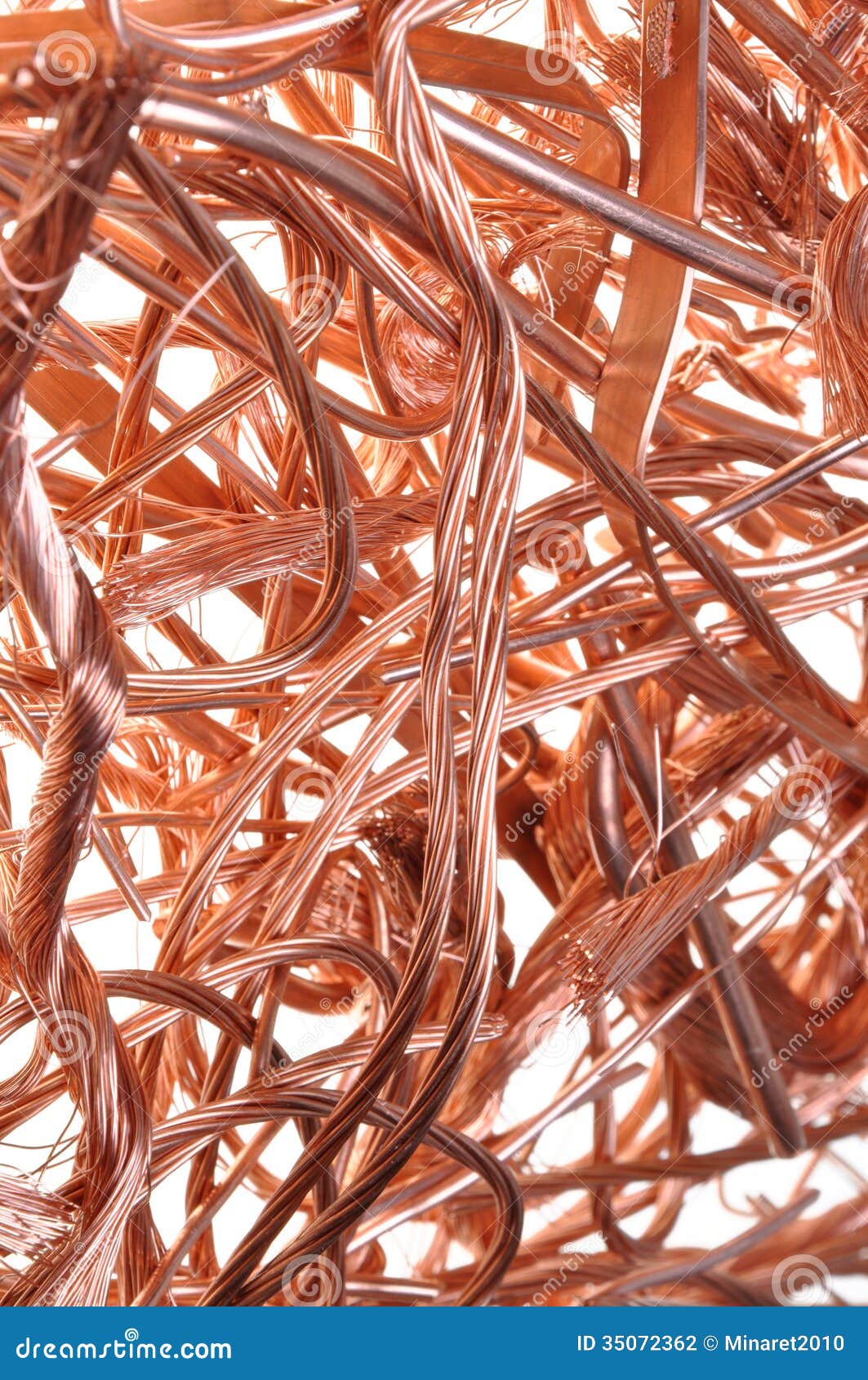 Scrap copper wire stock photo. Image of construction - 35072362