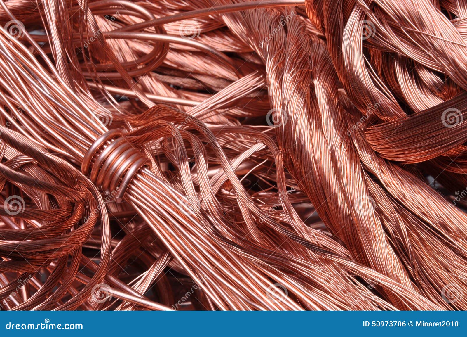 Scrap copper wire stock photo. Image of metal, scrap - 50973706