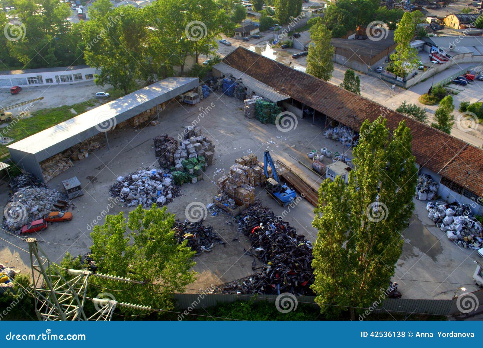 Scrap depot stock photo. Image of machines, industrial - 42536138