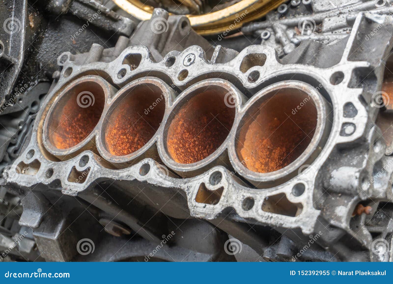Scrap Engines Parts for Recycling. Stock Image - Image of pollution ...
