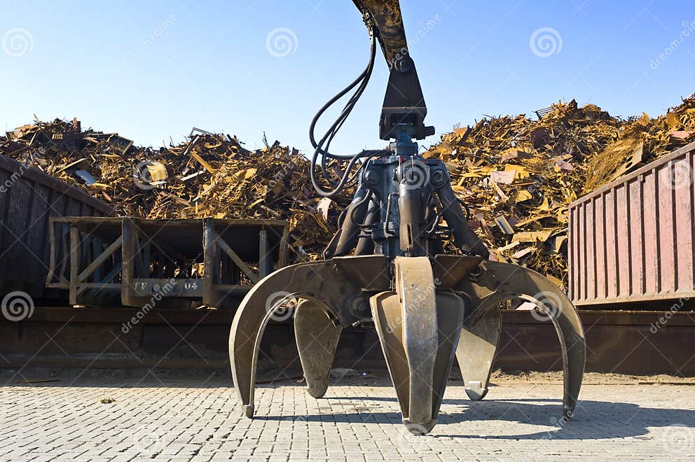 Scrap Heap Claw stock photo. Image of junkyard, cobble - 5884616