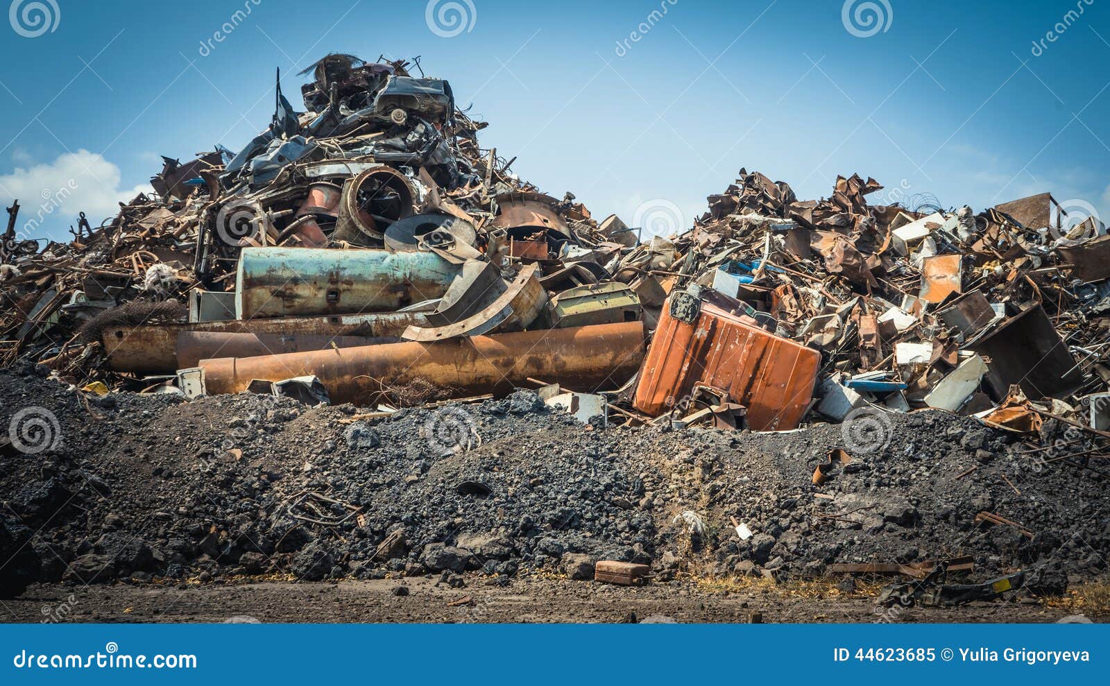Scrap stock image. Image of metallurgic, plant, garbage - 44623685