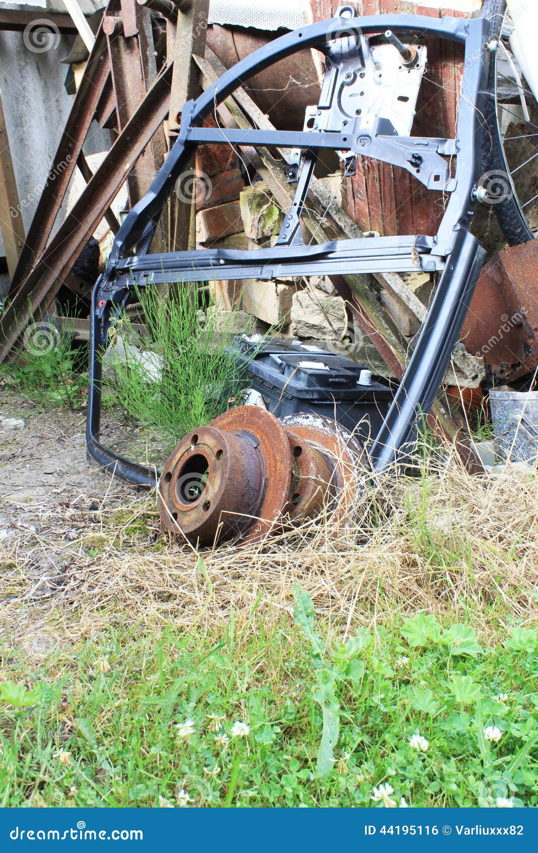 Scrap-iron stock photo. Image of littering, scrap, field - 44195116