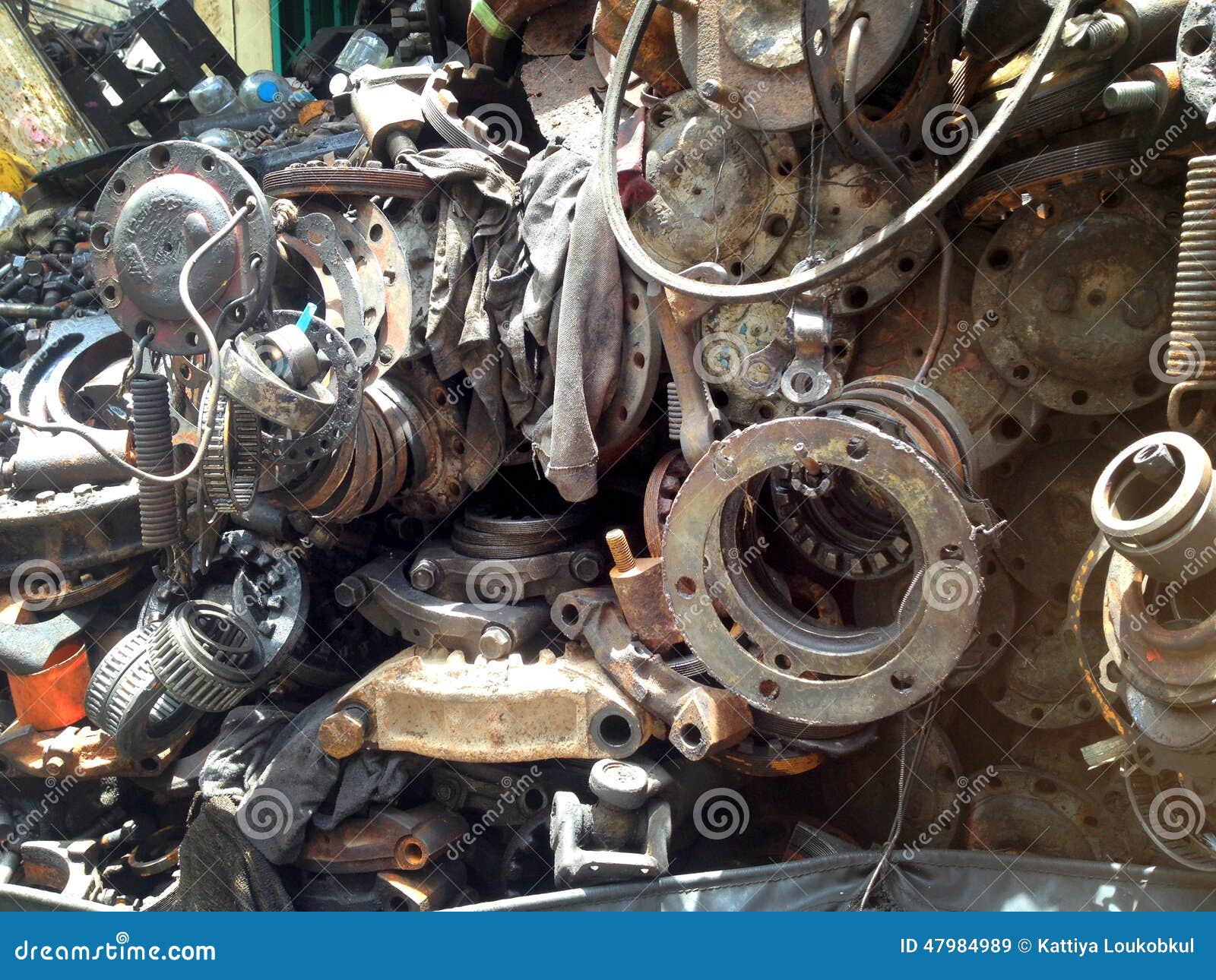 Scrap Iron Pile, Iron Texture Stock Image - Image of texture, pile ...