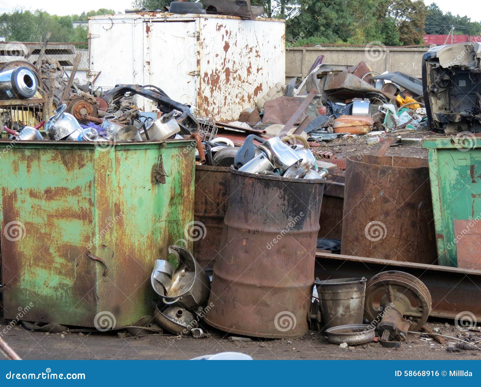 Scrap-iron stock photo. Image of scrap, steel, object - 58668916
