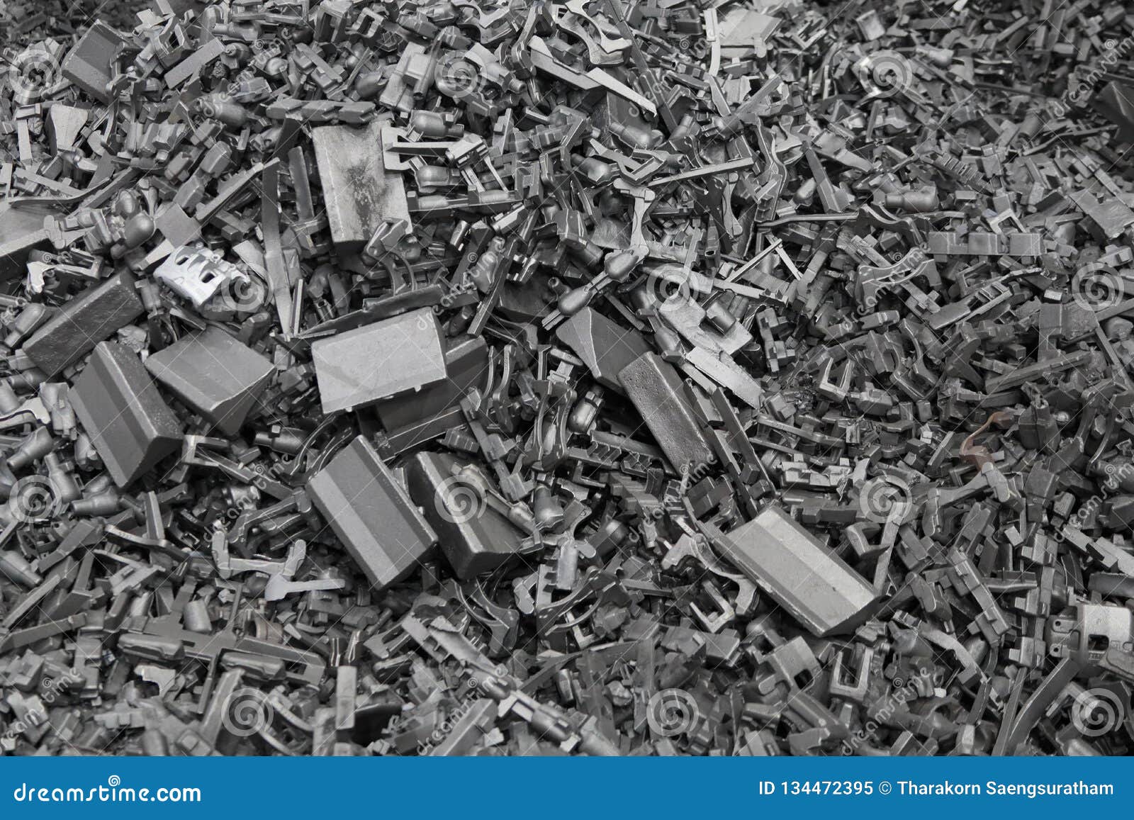 Scrap Steel is that is Placed. Rolling Back New Melting Stock Image ...