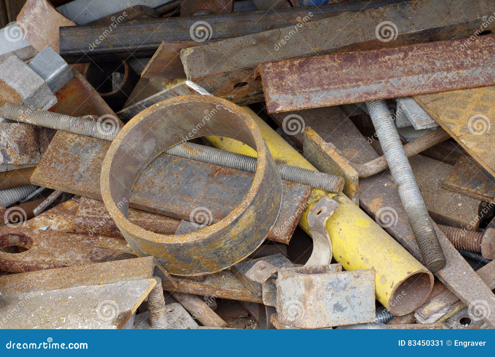 Scrap Iron Pile, Remnant Of Iron Texture Royalty-Free Stock Photo ...