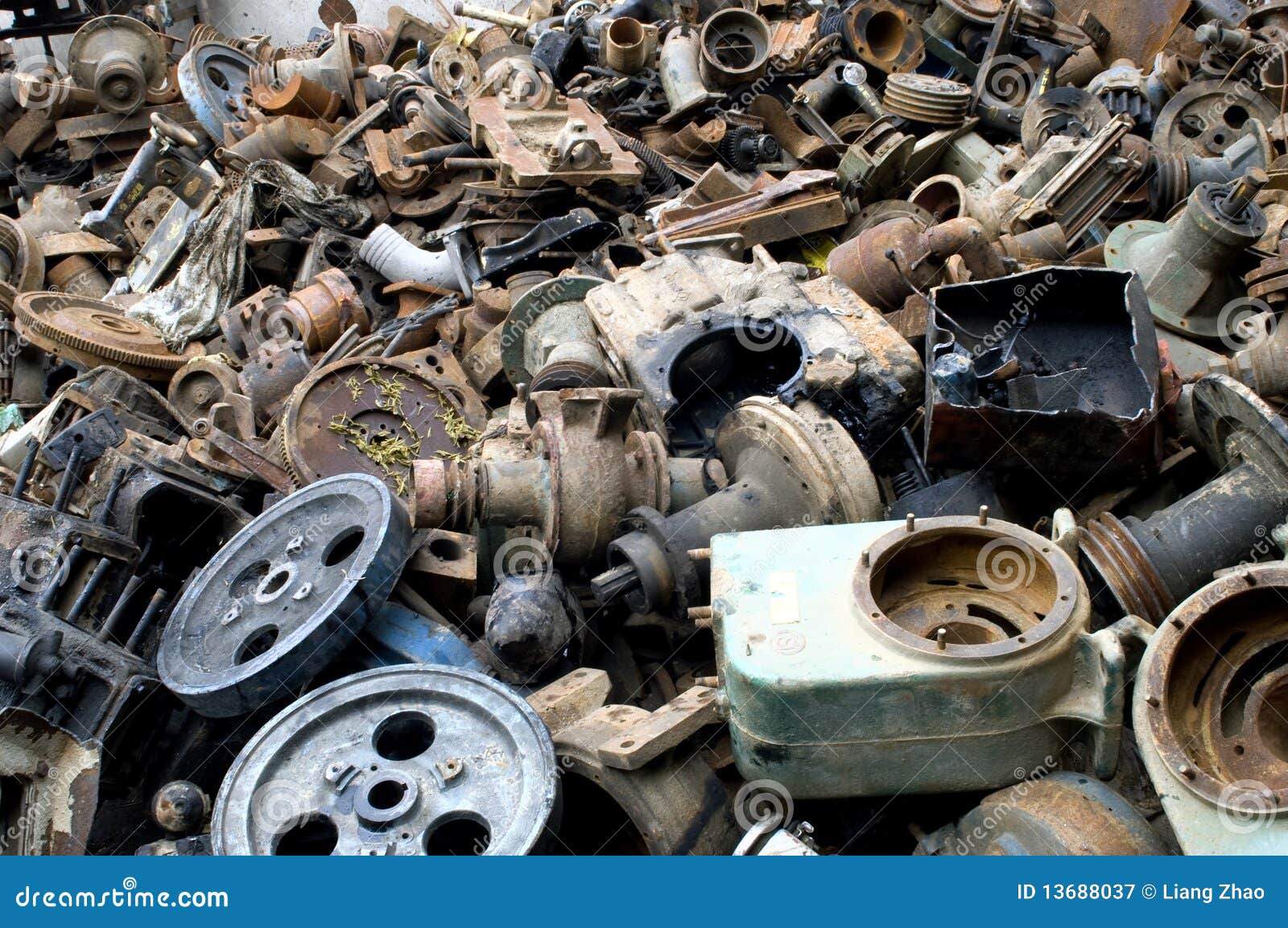 Scrap Iron & Steel stock image. Image of recycle - 13688037