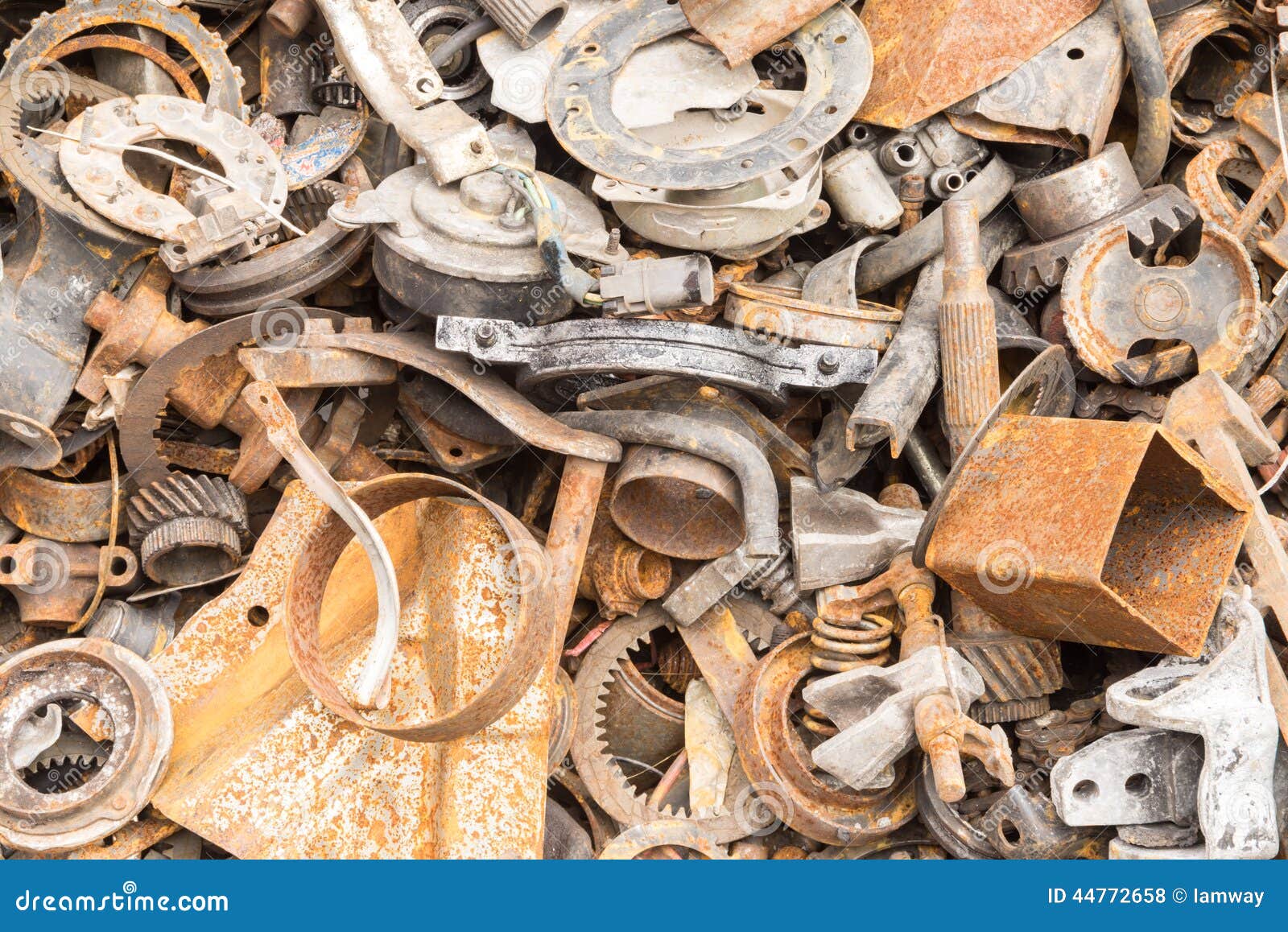 Scrap Iron Unused, Rubble, Remnant of Iron Stock Photo - Image of ...