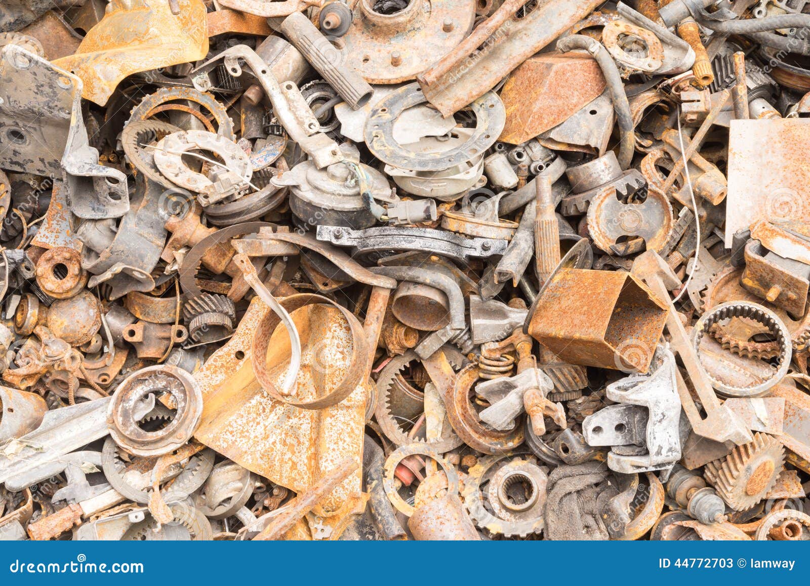 Scrap Iron Unused, Rubble, Remnant of Iron Stock Image - Image of ...