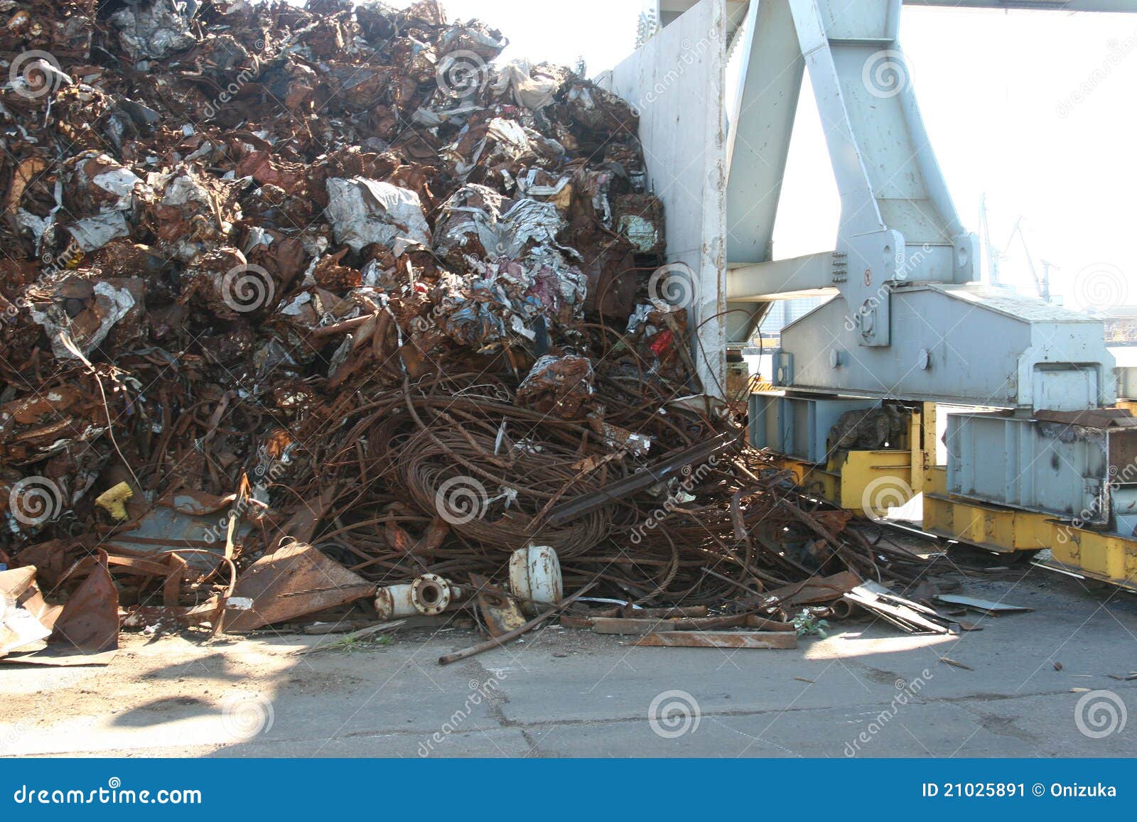 Scrap metal stock image. Image of industry, pollution - 21025891