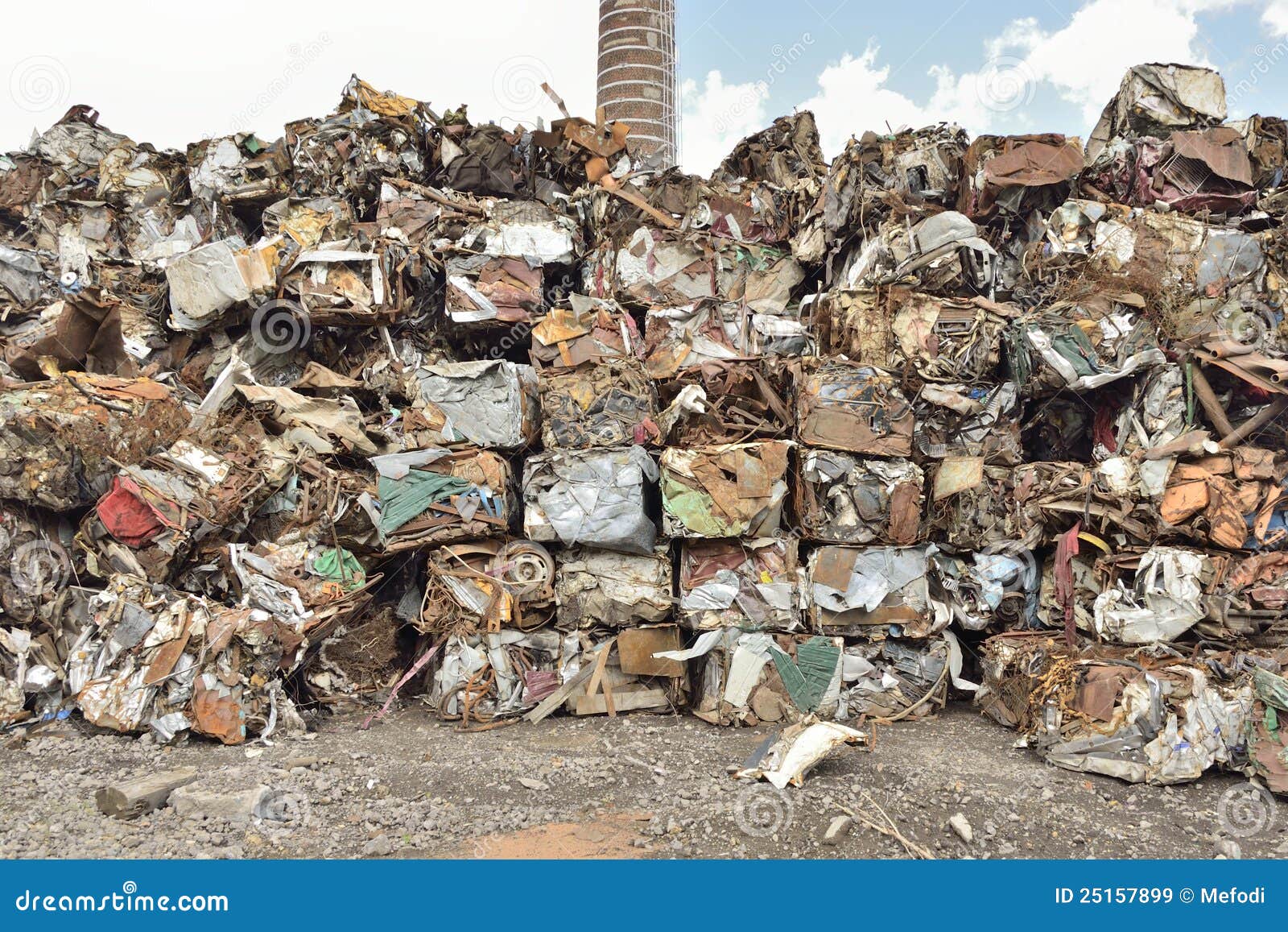 Scrap metal stock image. Image of junkyard, obsolete - 25157899