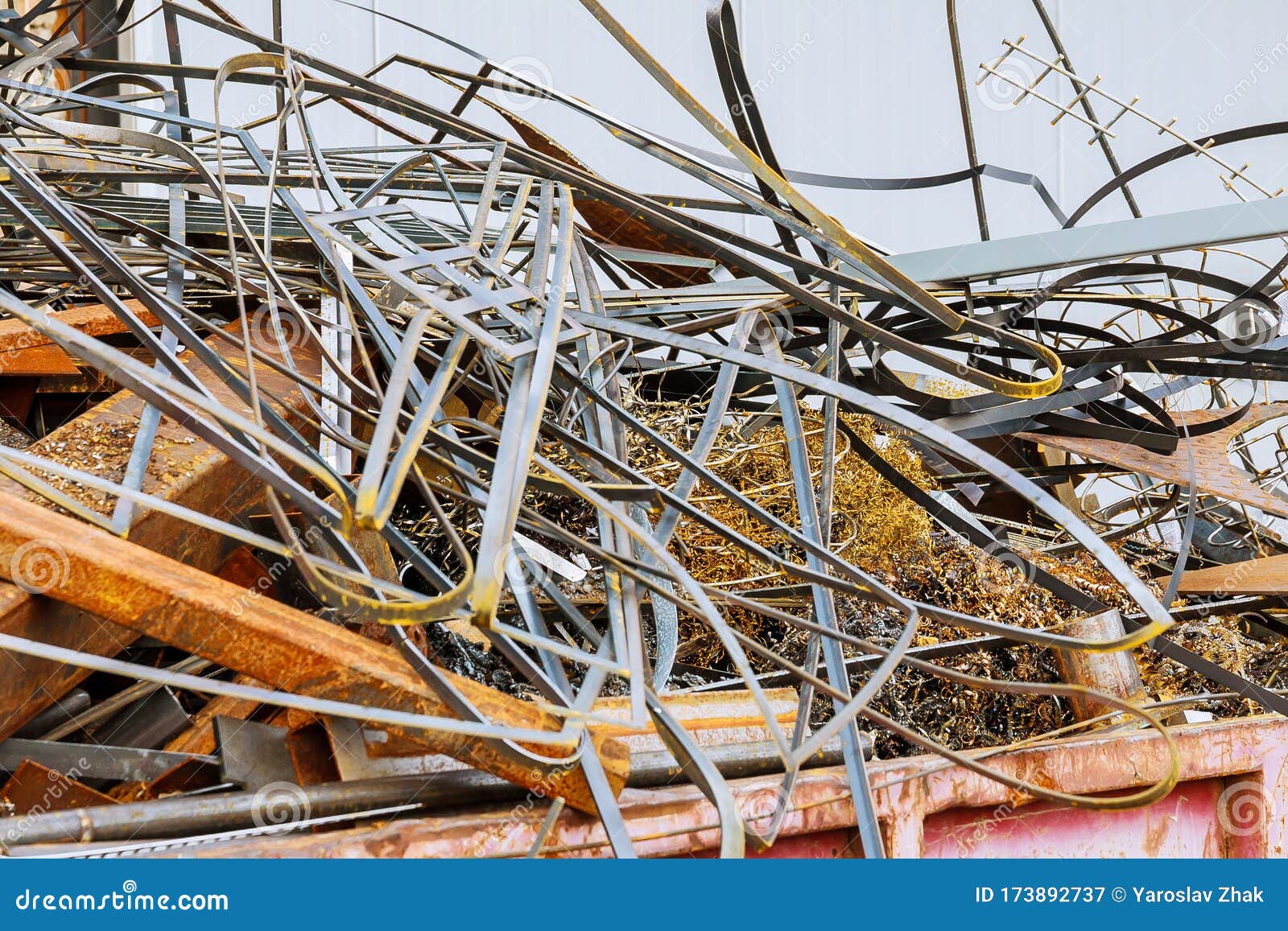 Scrap Metal and Aluminum Scrap from Production for Processing. Scrap ...