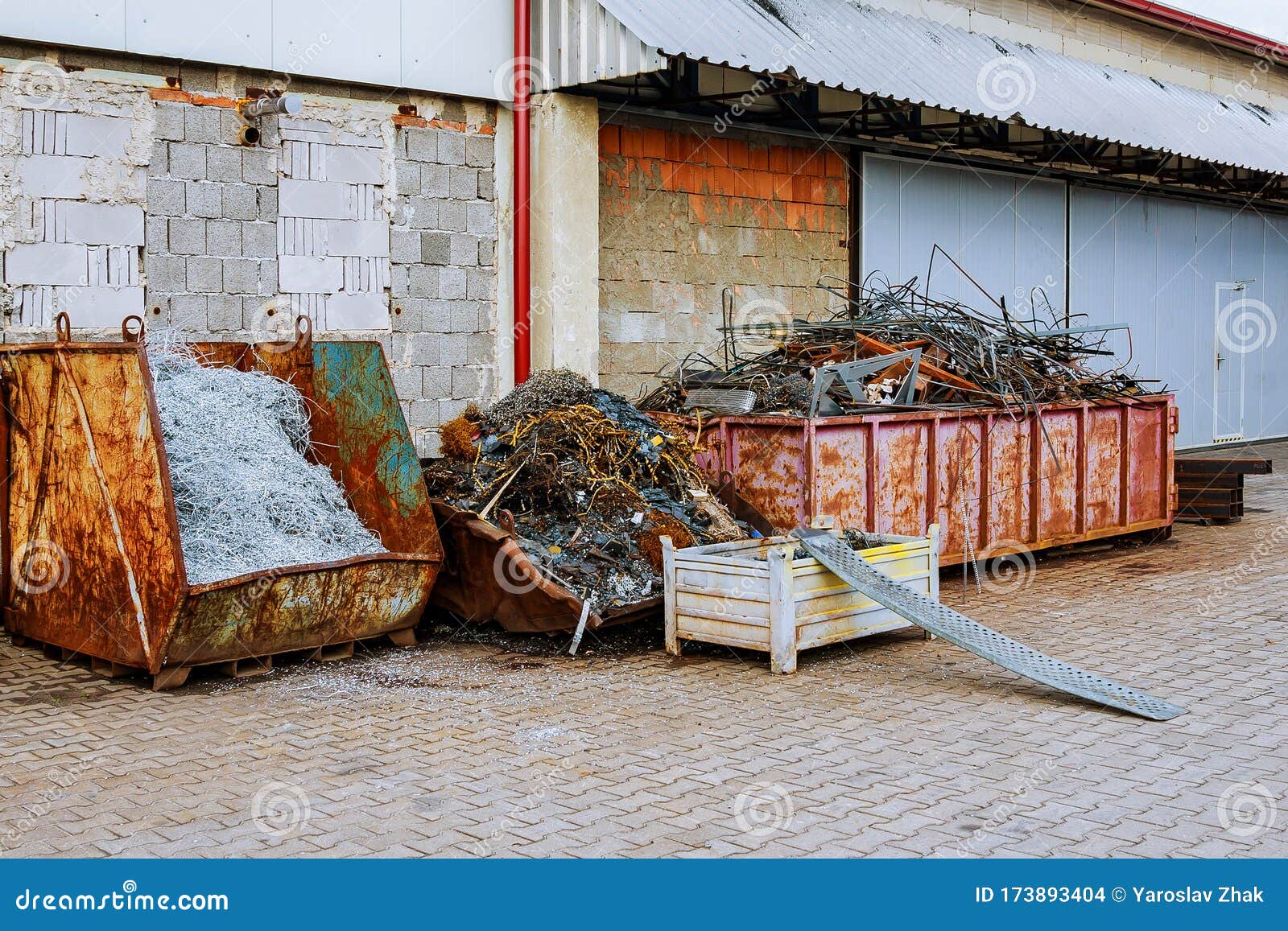 Scrap Metal and Aluminum Scrap from Production for Processing. Scrap ...