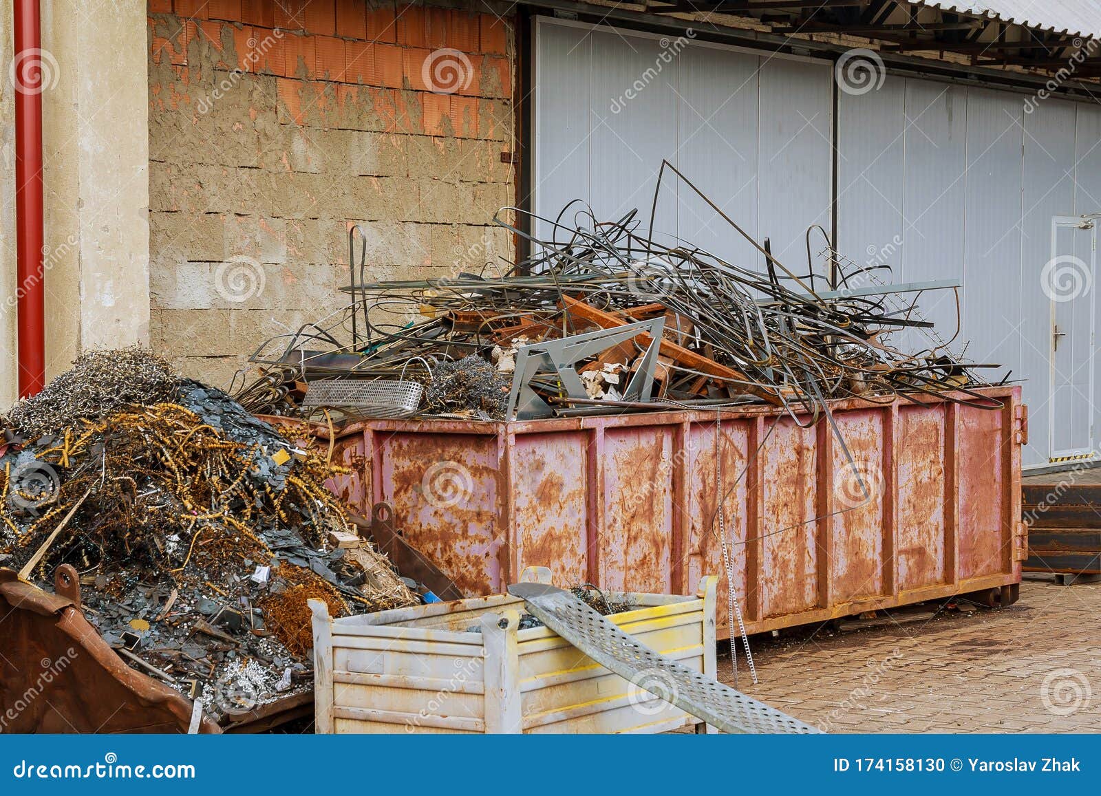 Scrap Metal and Aluminum Scrap from Production for Processing. Scrap ...