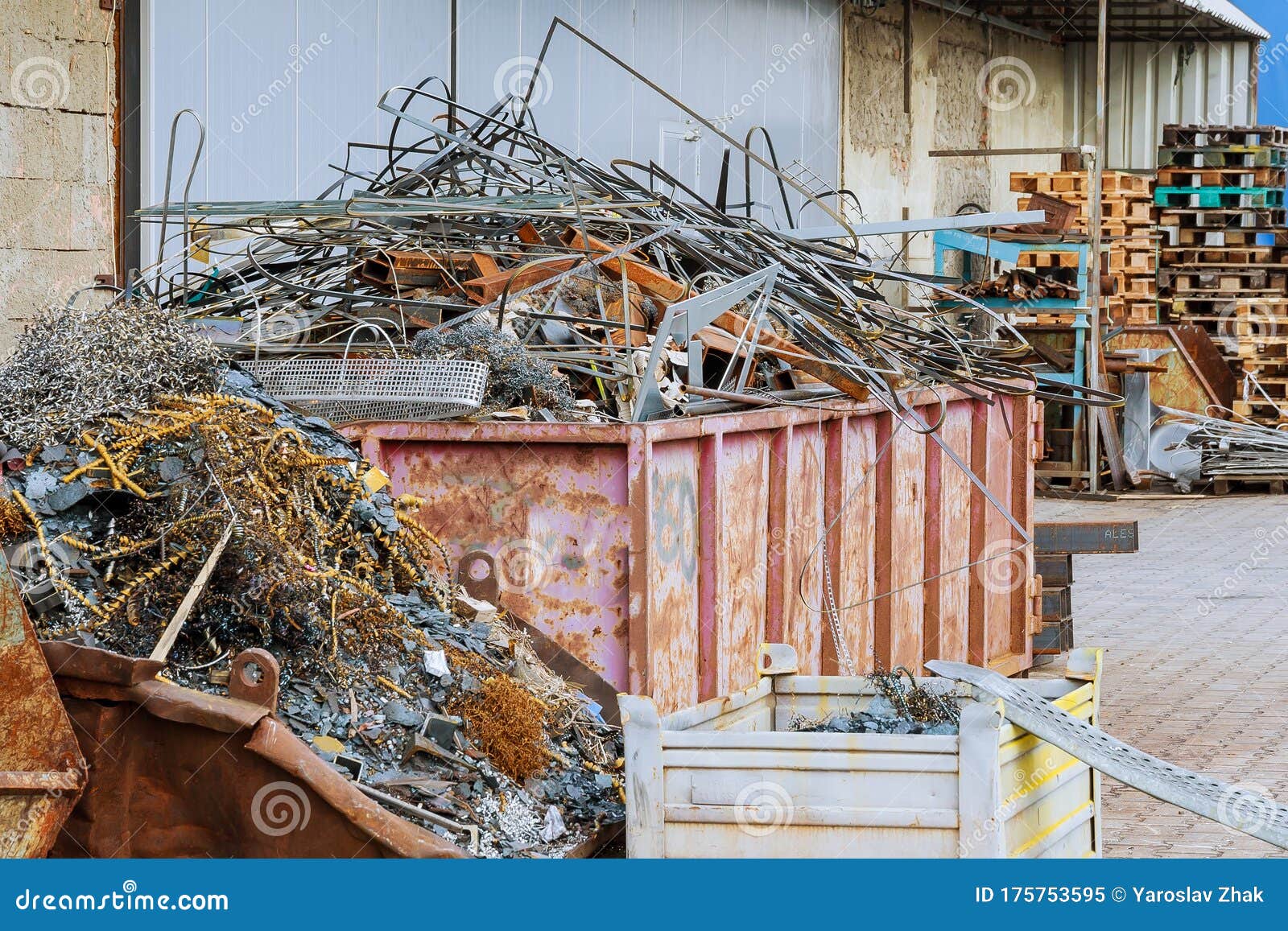 Scrap Metal and Aluminum Scrap from Production for Processing. Scrap ...