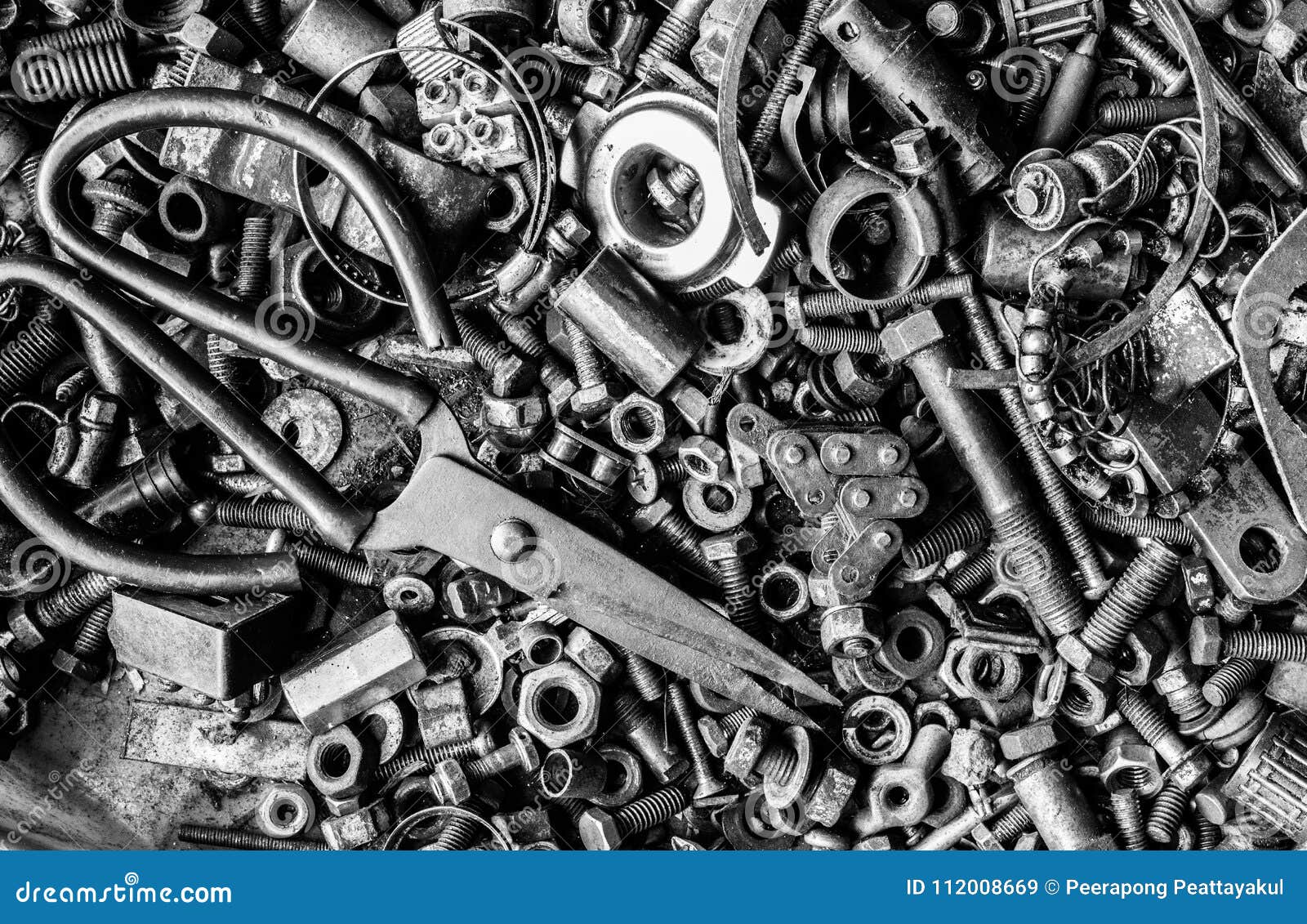 Scrap metal background. stock image. Image of heavy - 112008669