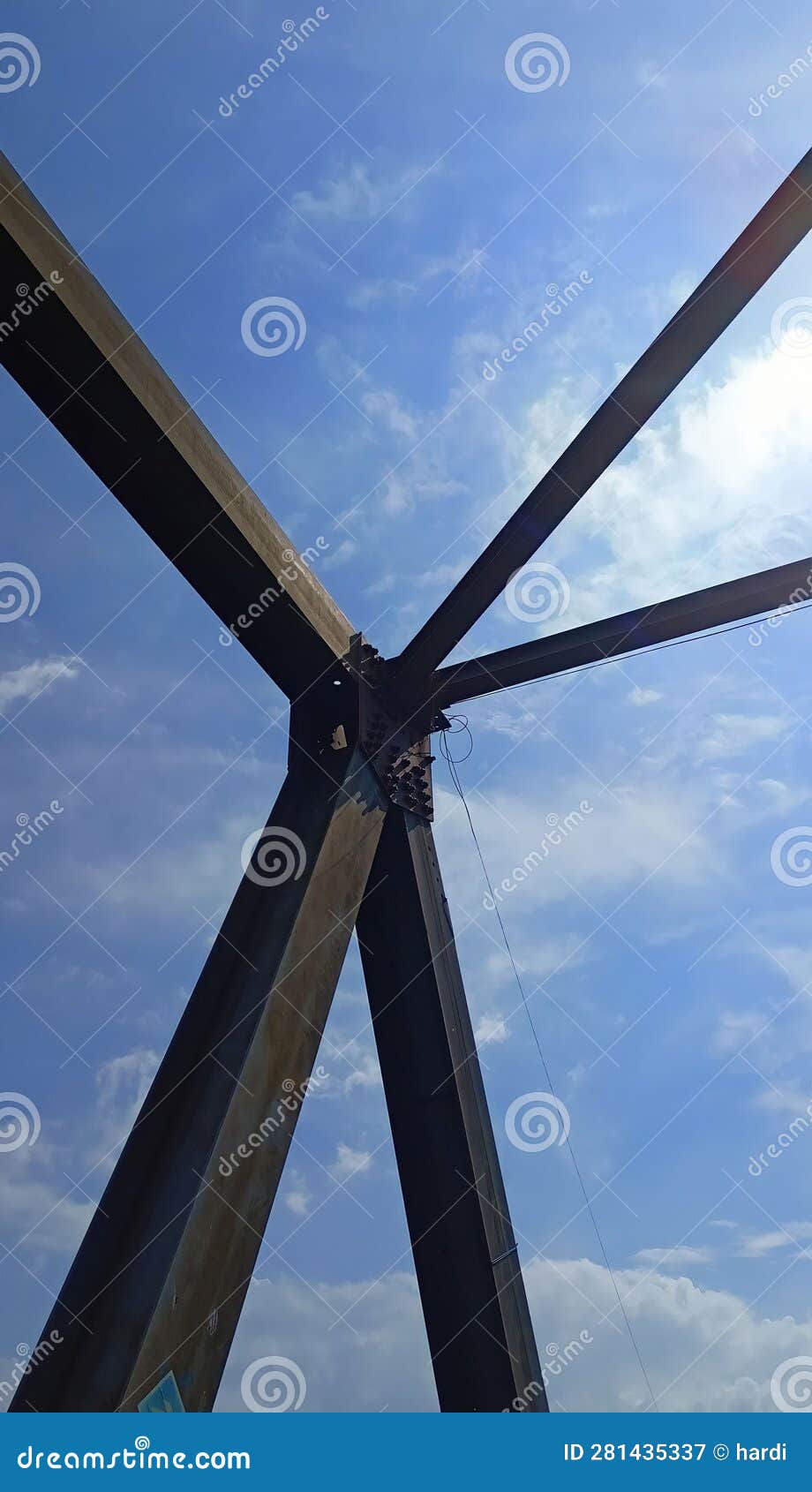 Scrap Metal from a Bridge in the Countryside Stock Image - Image of ...