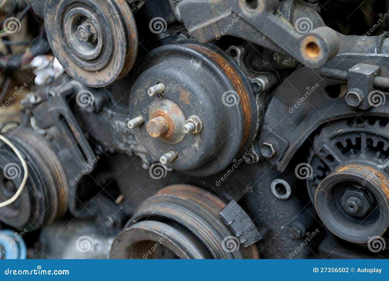 Scrap Metal from Car Engine Stock Photo - Image of engine, suspension ...