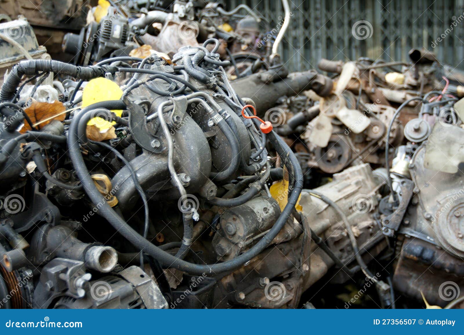 Scrap Metal from Car Engine Stock Image - Image of detail, element ...
