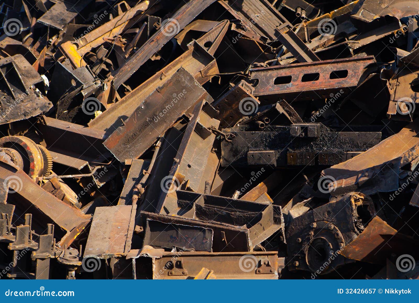 Scrap metal stock image. Image of scrapyard, aged, landfill - 32426657