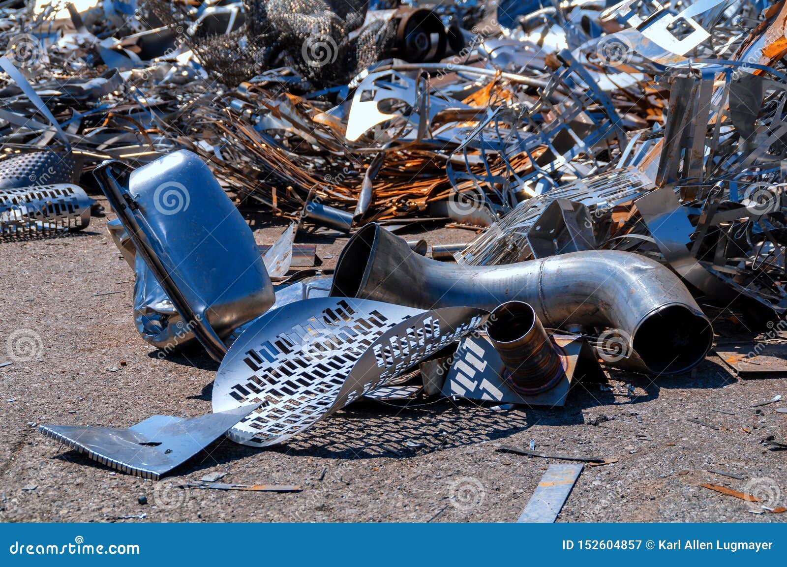 Bundle of scrap metal stock image. Image of junk, garbage - 152604857