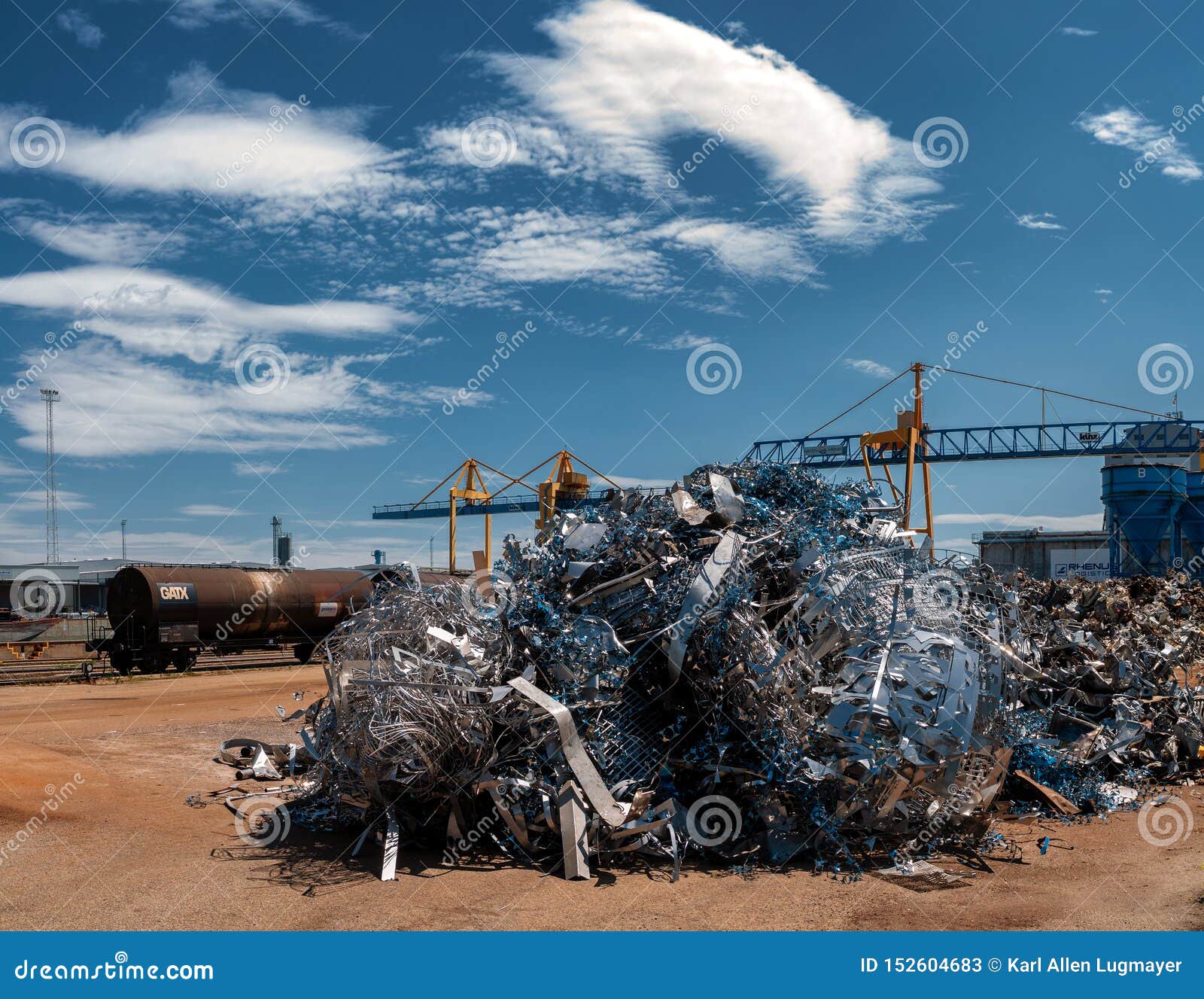 Bundle of scrap metal editorial stock photo. Image of iron - 152604683